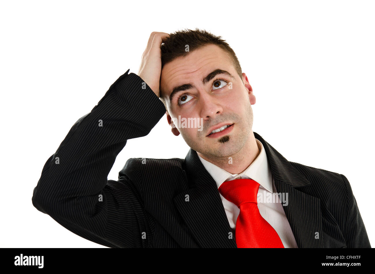 Caucasian man guy confused businessman hi-res stock photography and ...