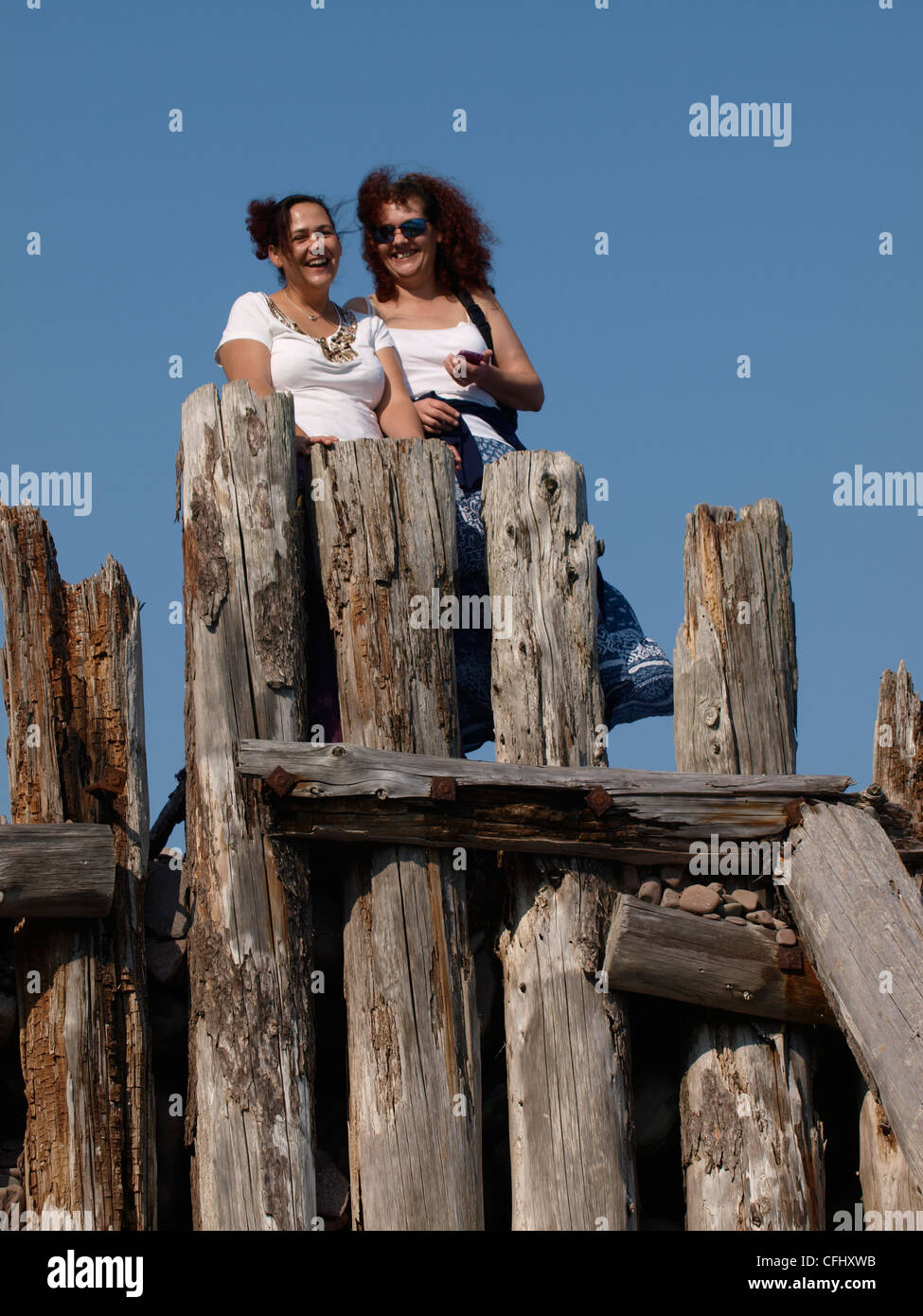 Sisters happy uk hi-res stock photography and images - Alamy
