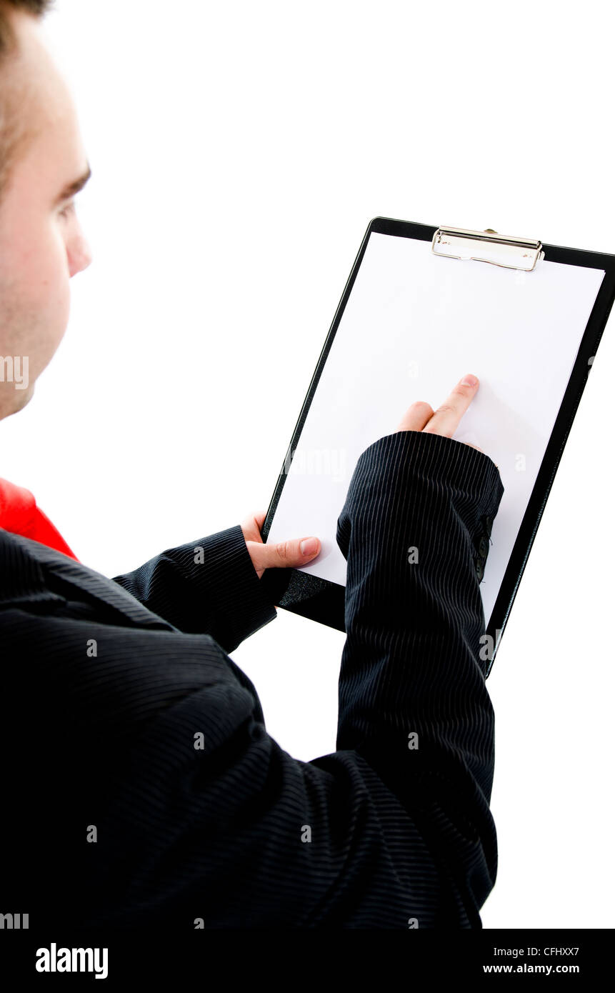 Finger pointing at a board hi-res stock photography and images - Alamy