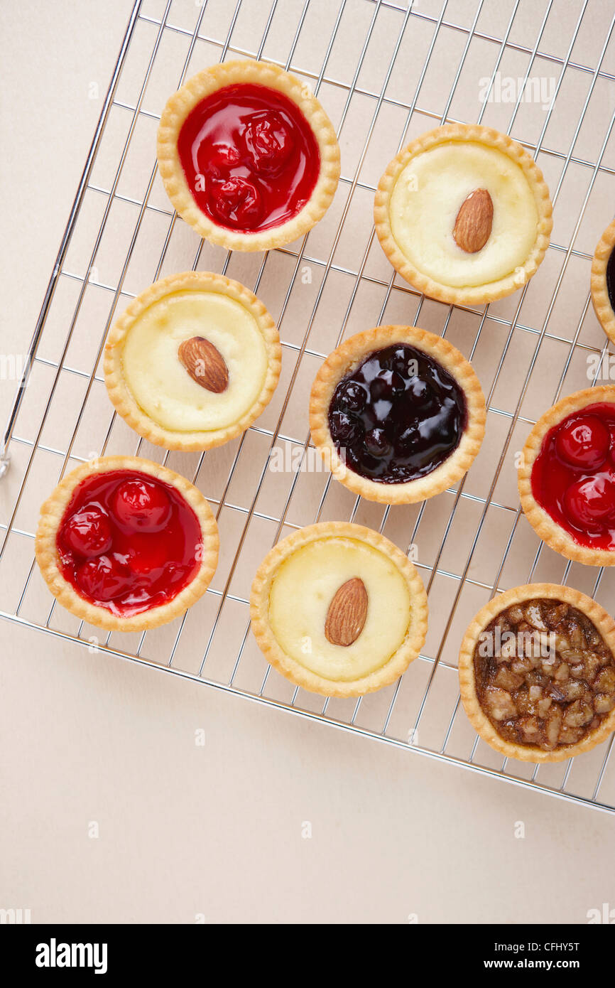 The various kinds of tart on the baking ware Stock Photo - Alamy