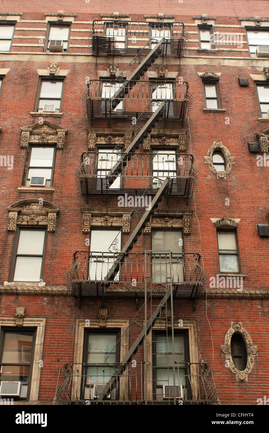 New york red brick building Stock Photo - Alamy