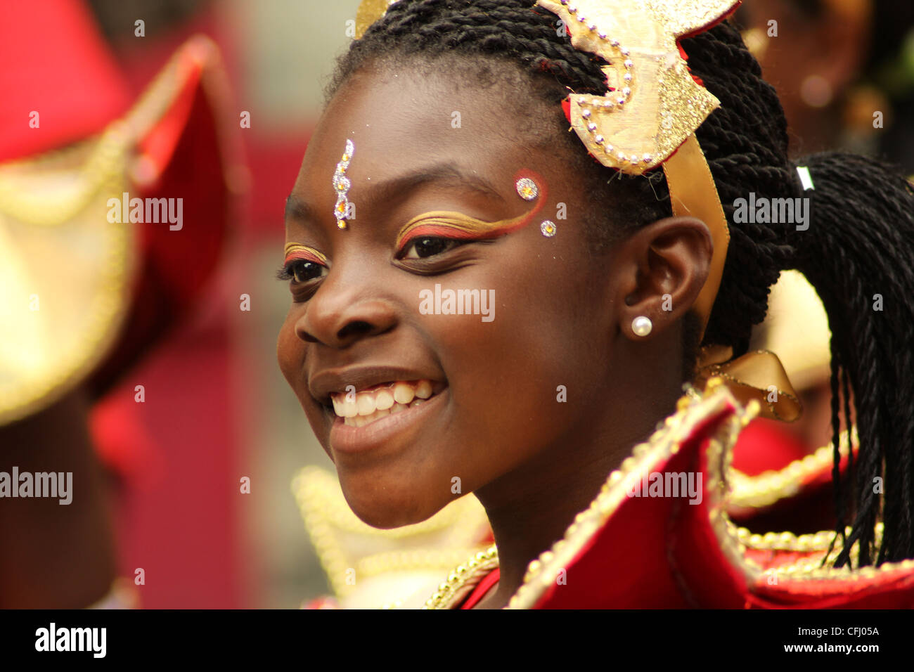 Sunshine Carnival girl Stock Photo - Alamy