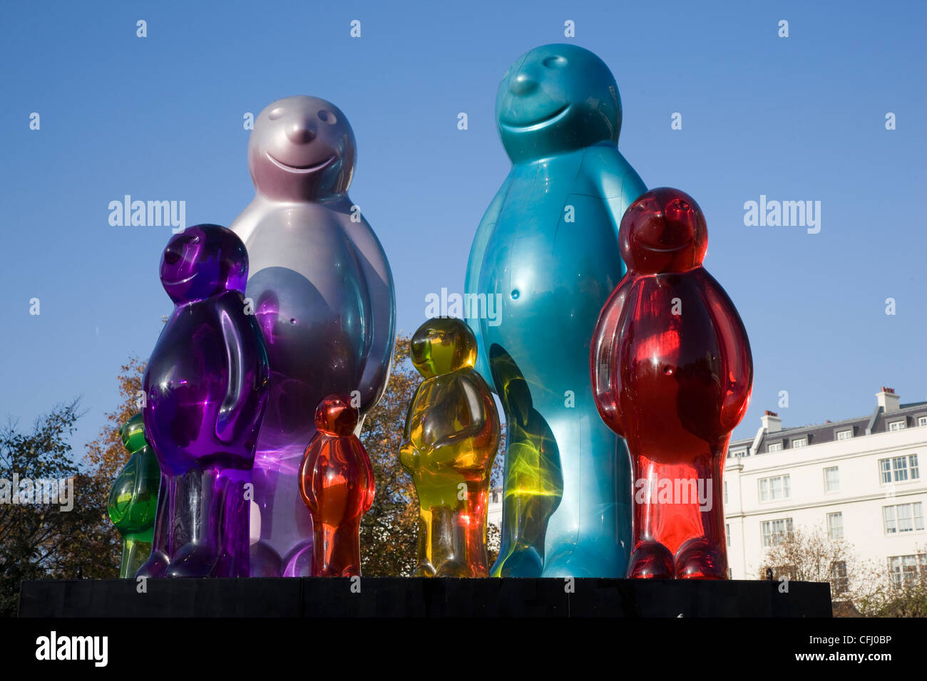 Jelly Baby family public artwork sculpture by artist Mauro Perucchetti ...