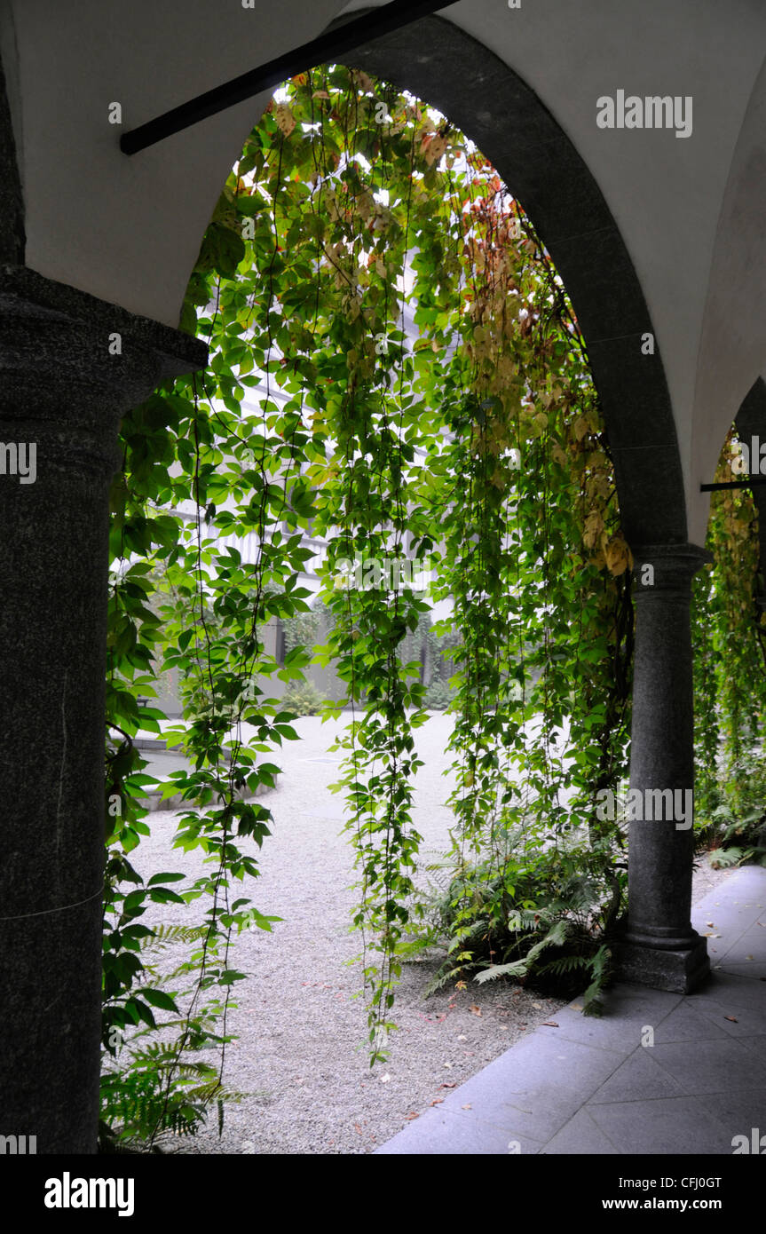 A draped archway at the Schloss Greinburg (Greinburg Castle) in the ...