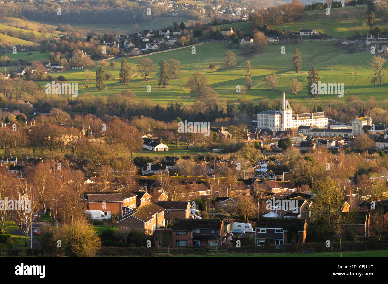 Ebley Mill and its surrounding area, Stroud, Gloucestershire, UK Stock ...