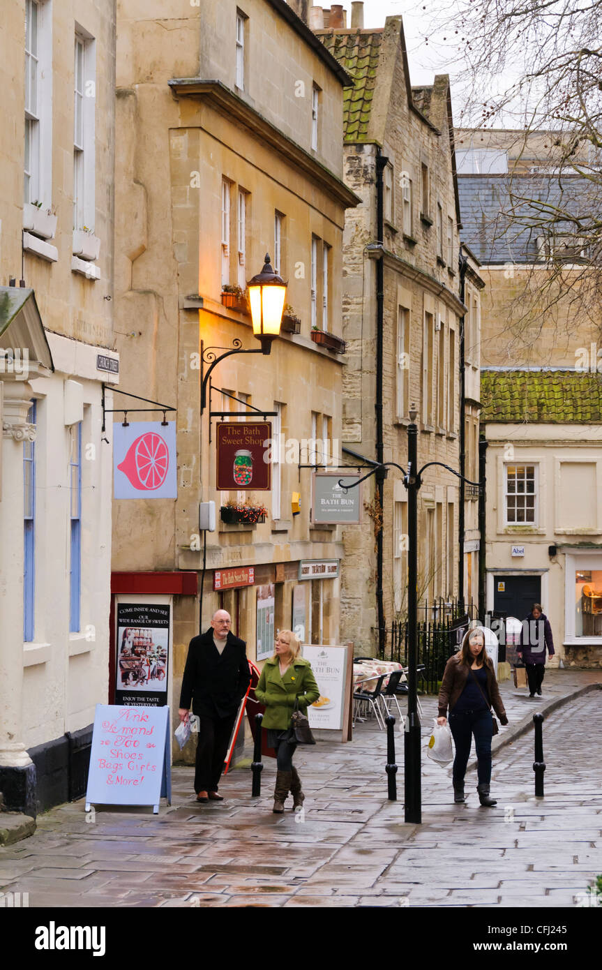 Back street in Bath, Somerset, UK Stock Photo - Alamy