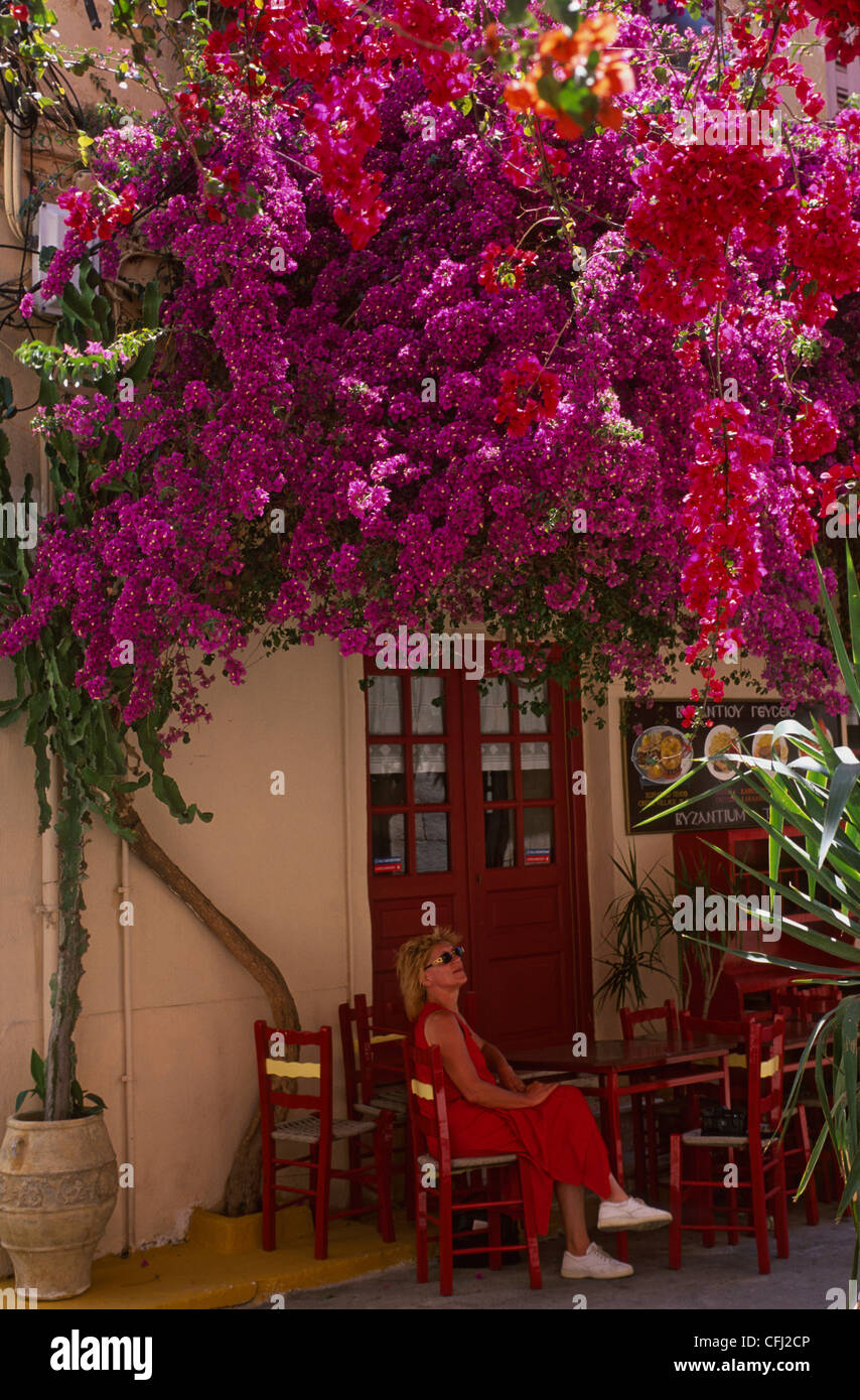 Idyllic Garden with Bougainvillea Stock Photo - Alamy