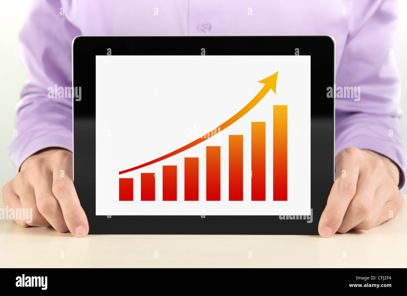 Profit chart graph showing hi-res stock photography and images - Alamy