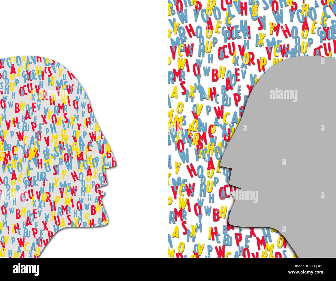 people talking - dialog - quarrel Stock Photo - Alamy