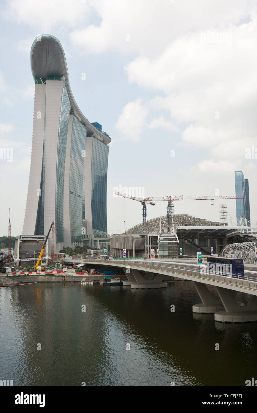 A view shows the partially completed site of Las Vegas Sands Corp.'s ...