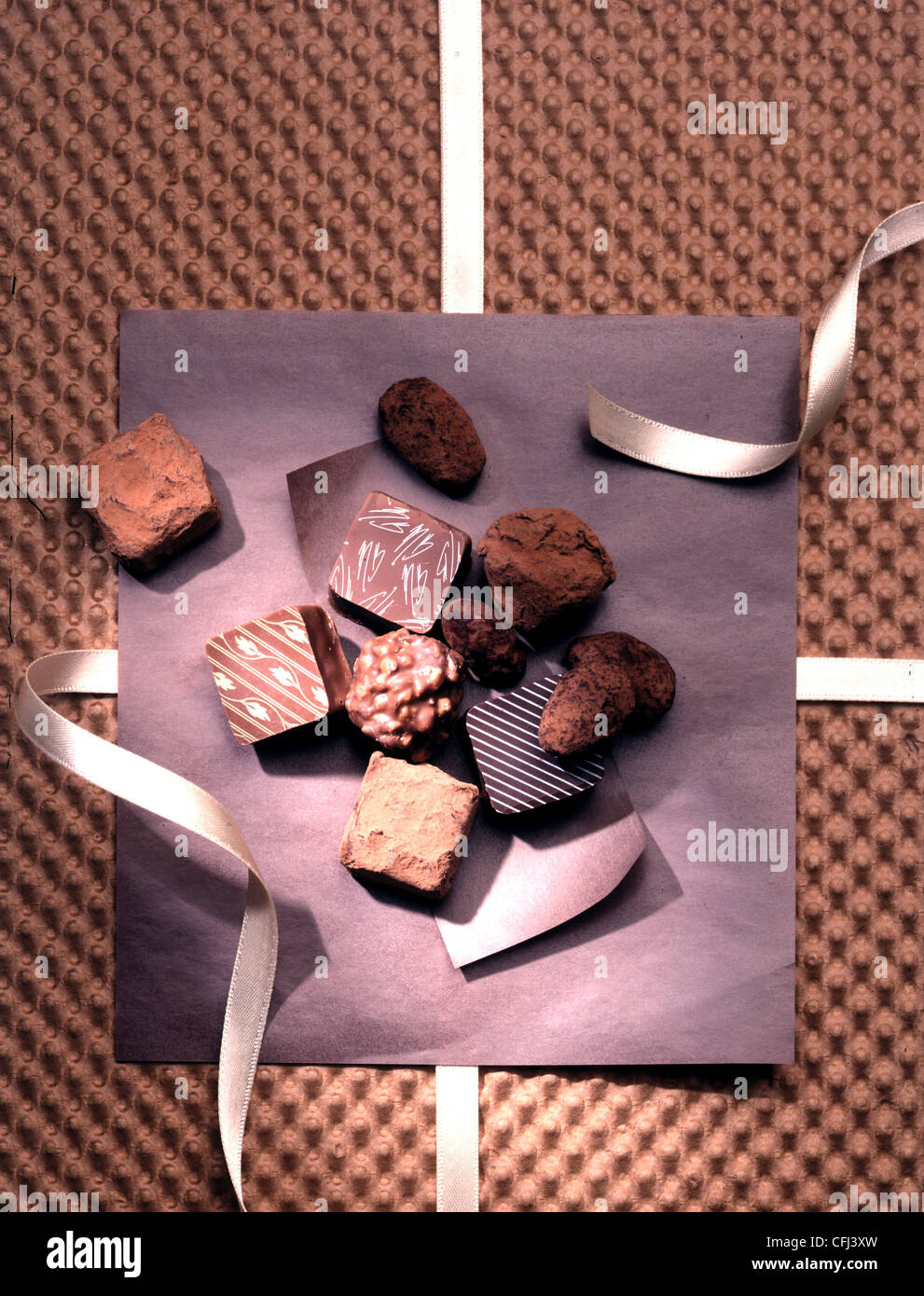 Hand Made Chocolates Stock Photo - Alamy