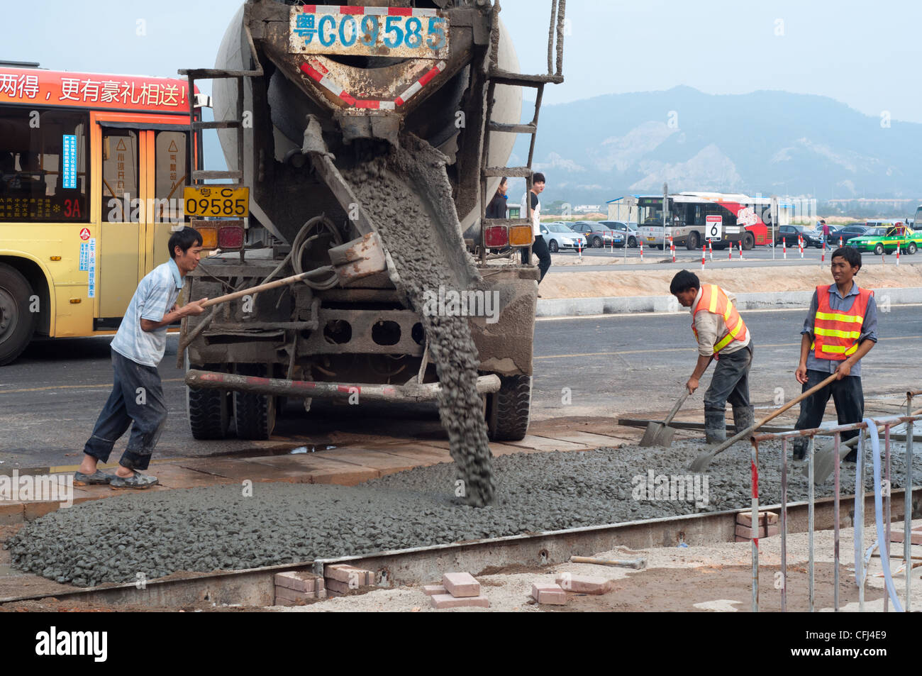 The road workers Stock Photo - Alamy