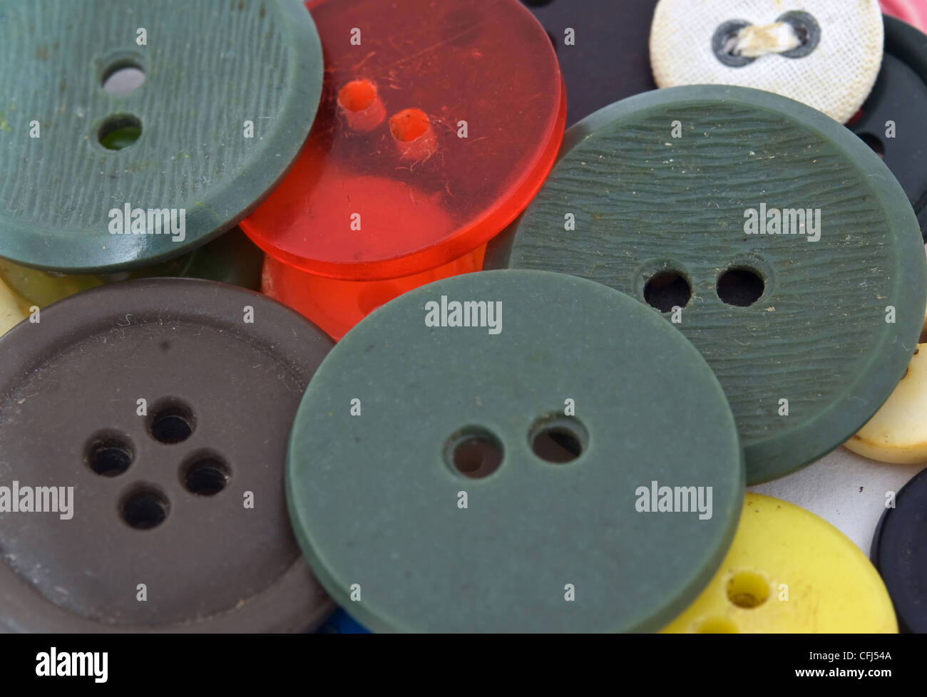 An assortment of buttons Stock Photo - Alamy
