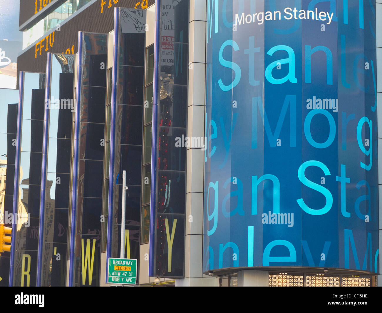 Morgan stanley building broadway sign logo times square theater ...