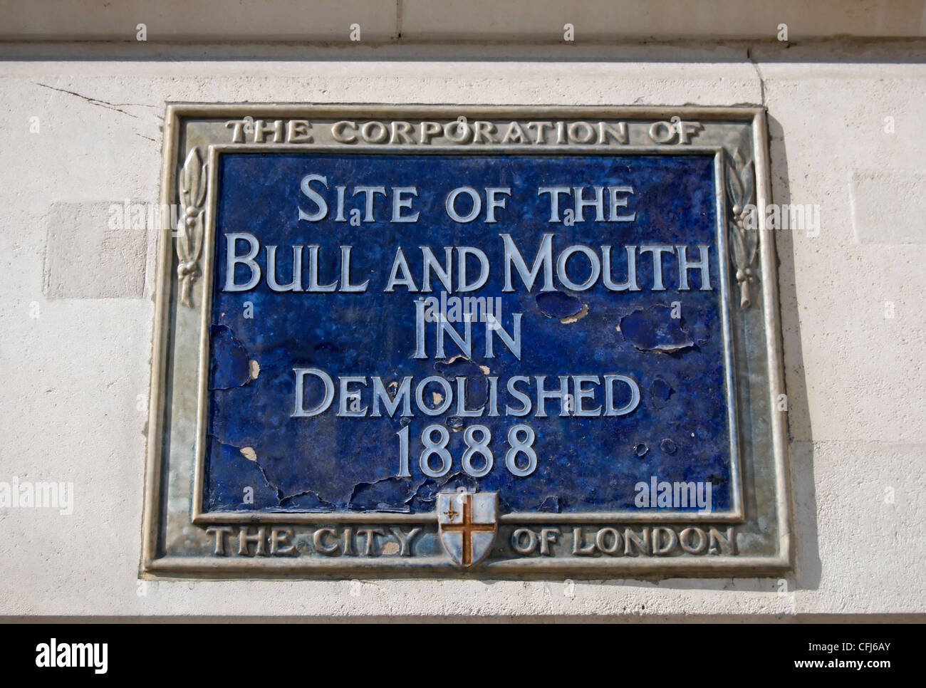 Corporation of the city of london blue plaques hi-res stock photography ...
