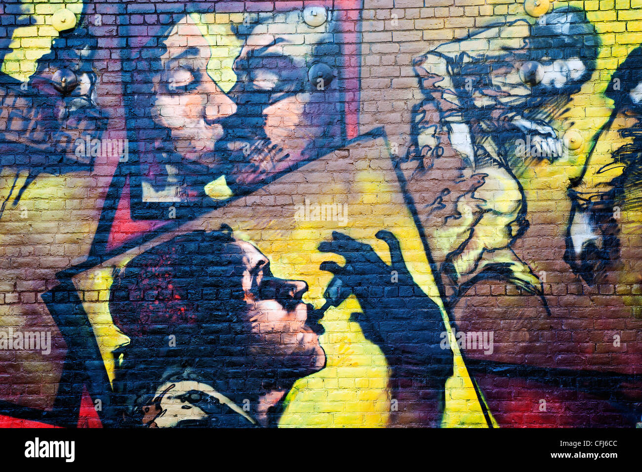 Graffiti Wall behind the Sage Music Centre, Gateshead, Tyne and Wear ...