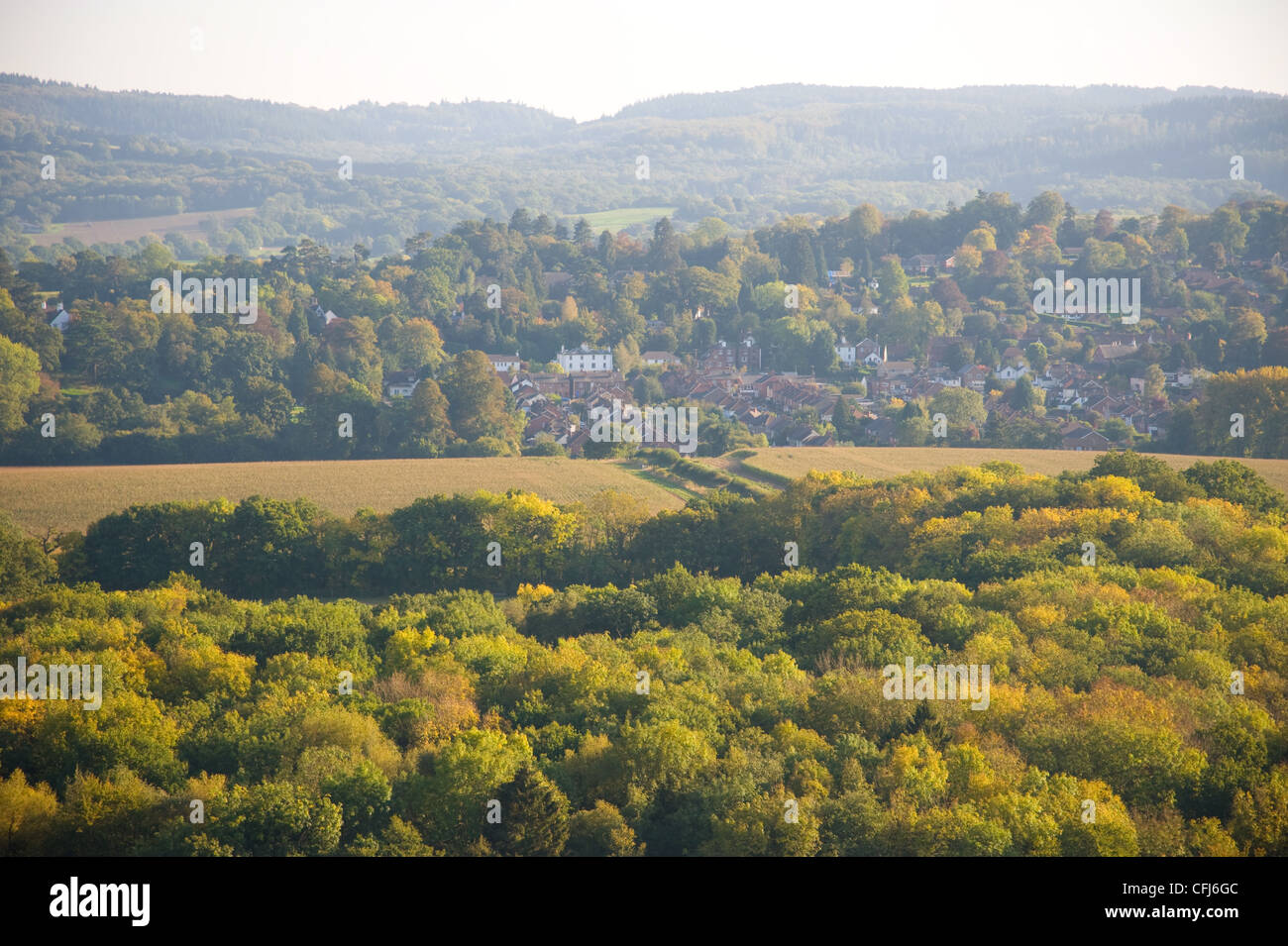Ranmore overlooking Dorking in Surrey, England Stock Photo - Alamy