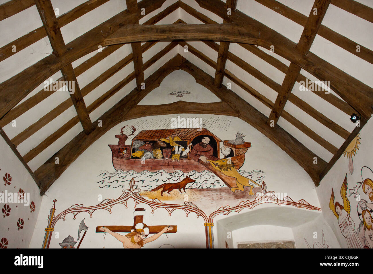 St Teilo's church built around 1100ad with 500yr old wall paintings ...
