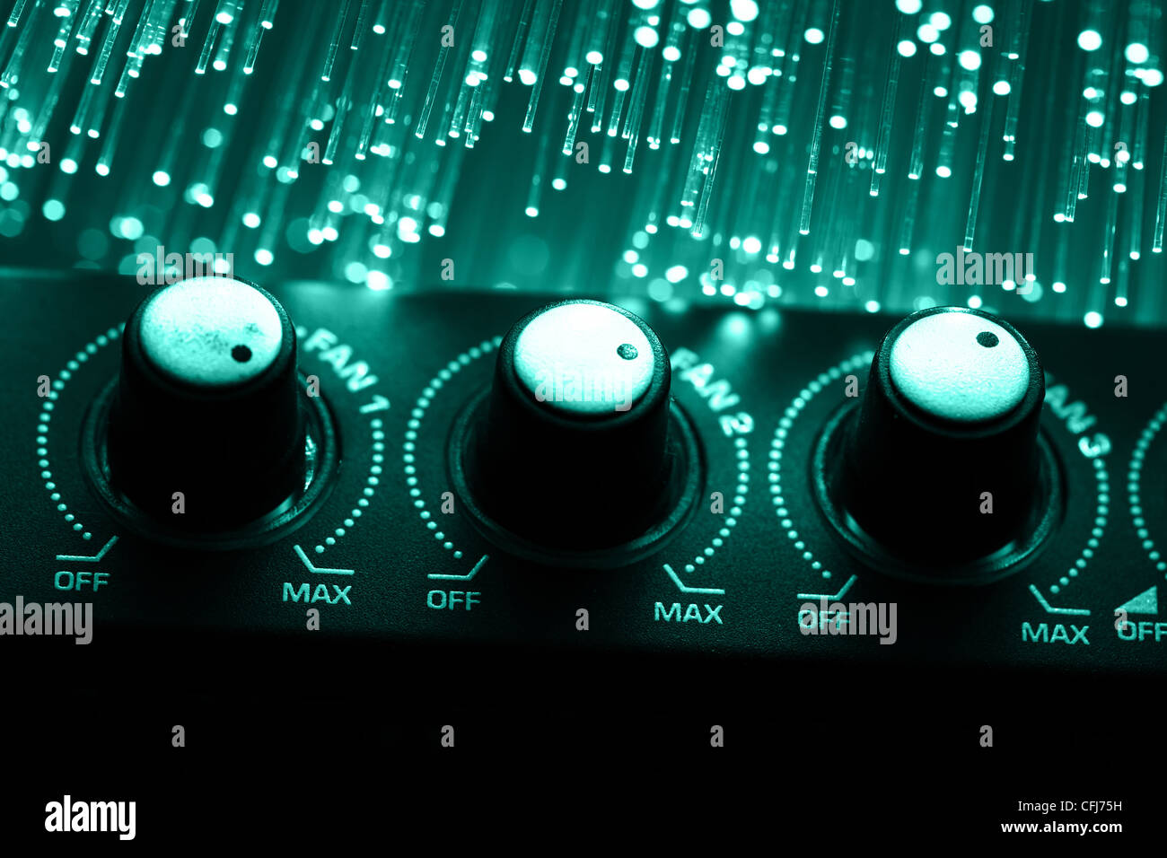 Fiber optics background with lots of light spots Stock Photo - Alamy