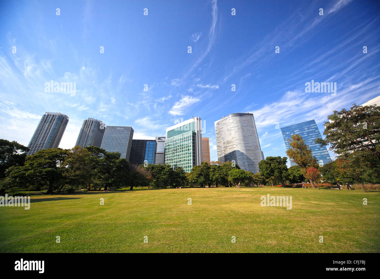 Hamarikyu gardens in Tokyo, Japan Stock Photo - Alamy