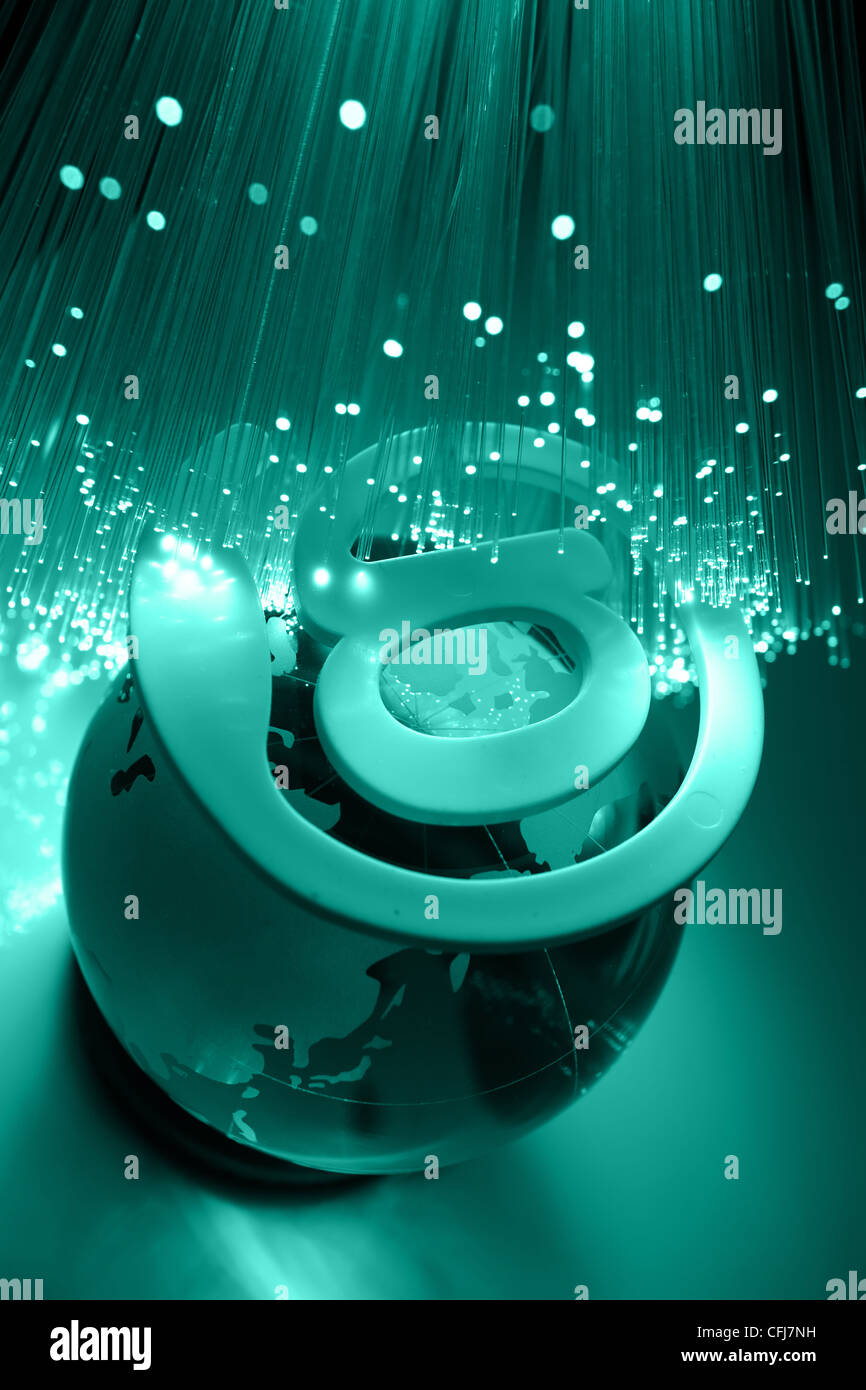 Fiber optics background with lots of light spots Stock Photo - Alamy
