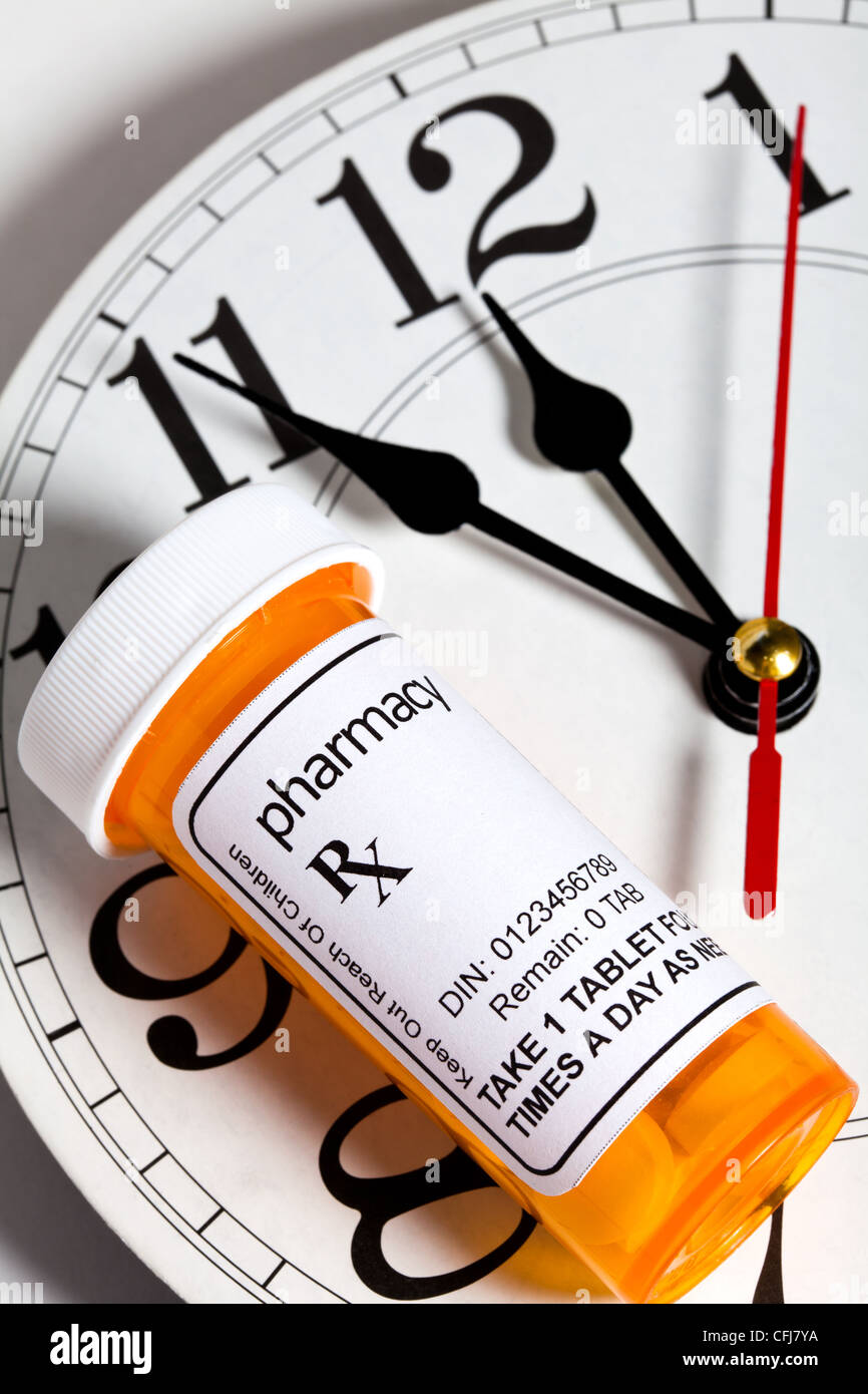 Pill clock hi-res stock photography and images - Alamy