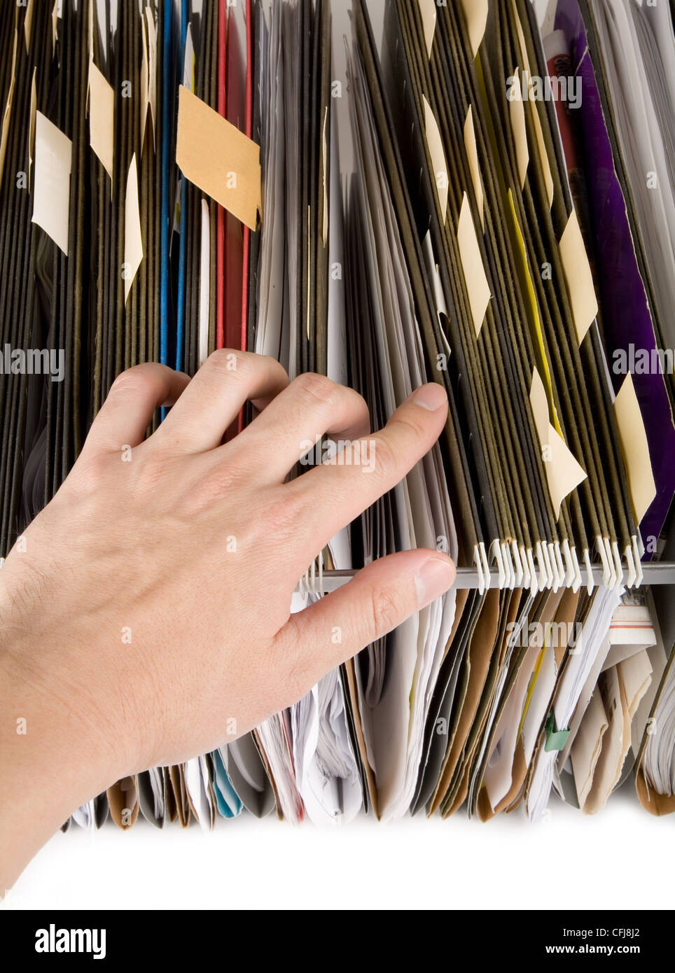 searching a file, business concept Stock Photo - Alamy