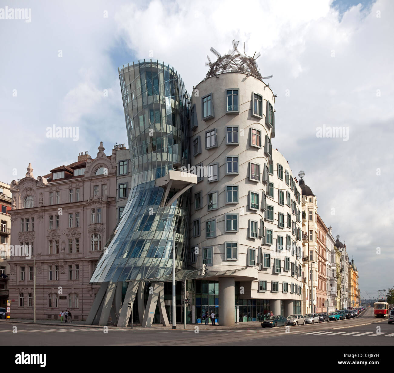 Dancing house building in downtown Prague, Czech Republic Stock Photo ...