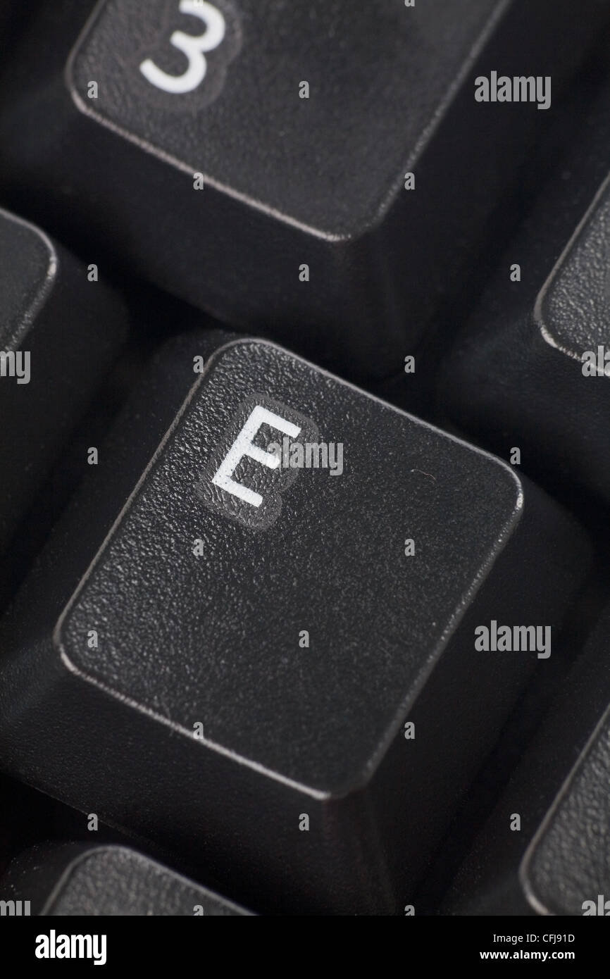 black computer keyboard close up Stock Photo - Alamy