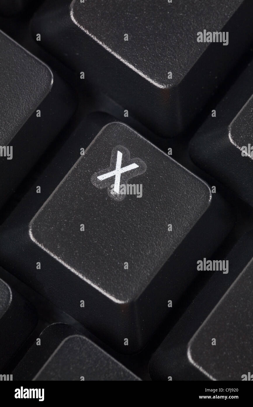 black computer keyboard close up Stock Photo - Alamy