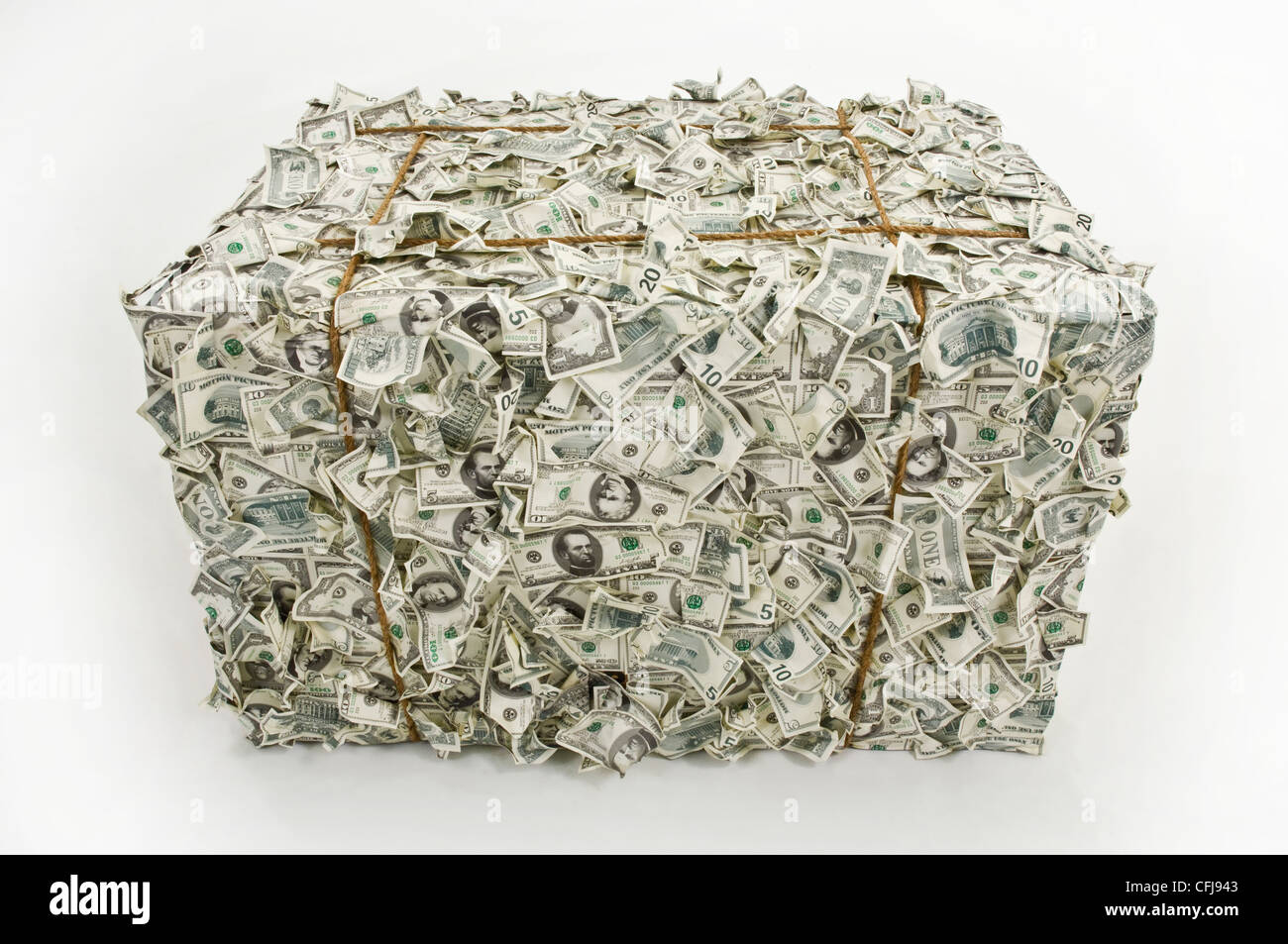 Bale of money bills Stock Photo - Alamy