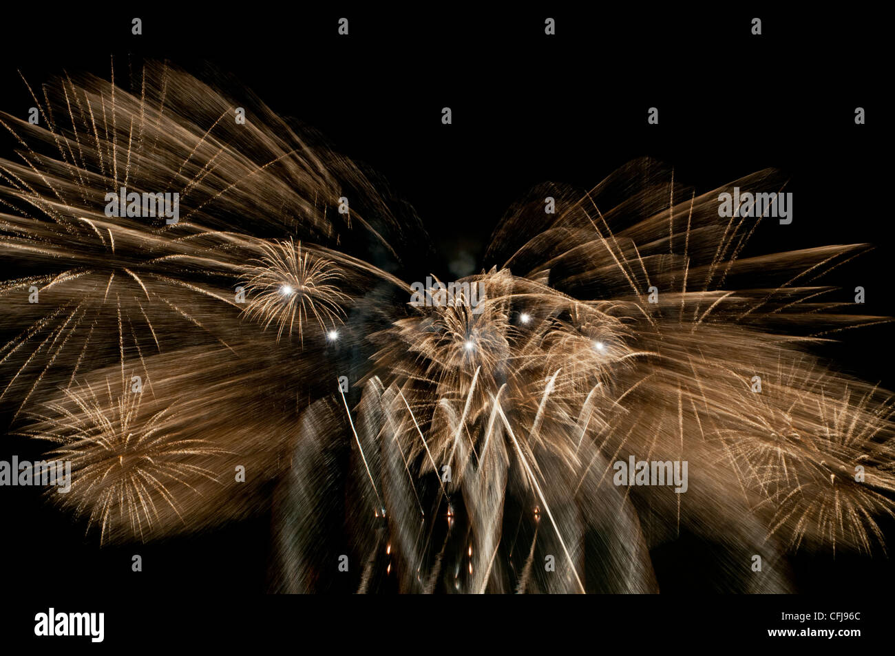 Fireworks at GlobalFest 2011, Canadian entry, Elliston Park, Calgary ...