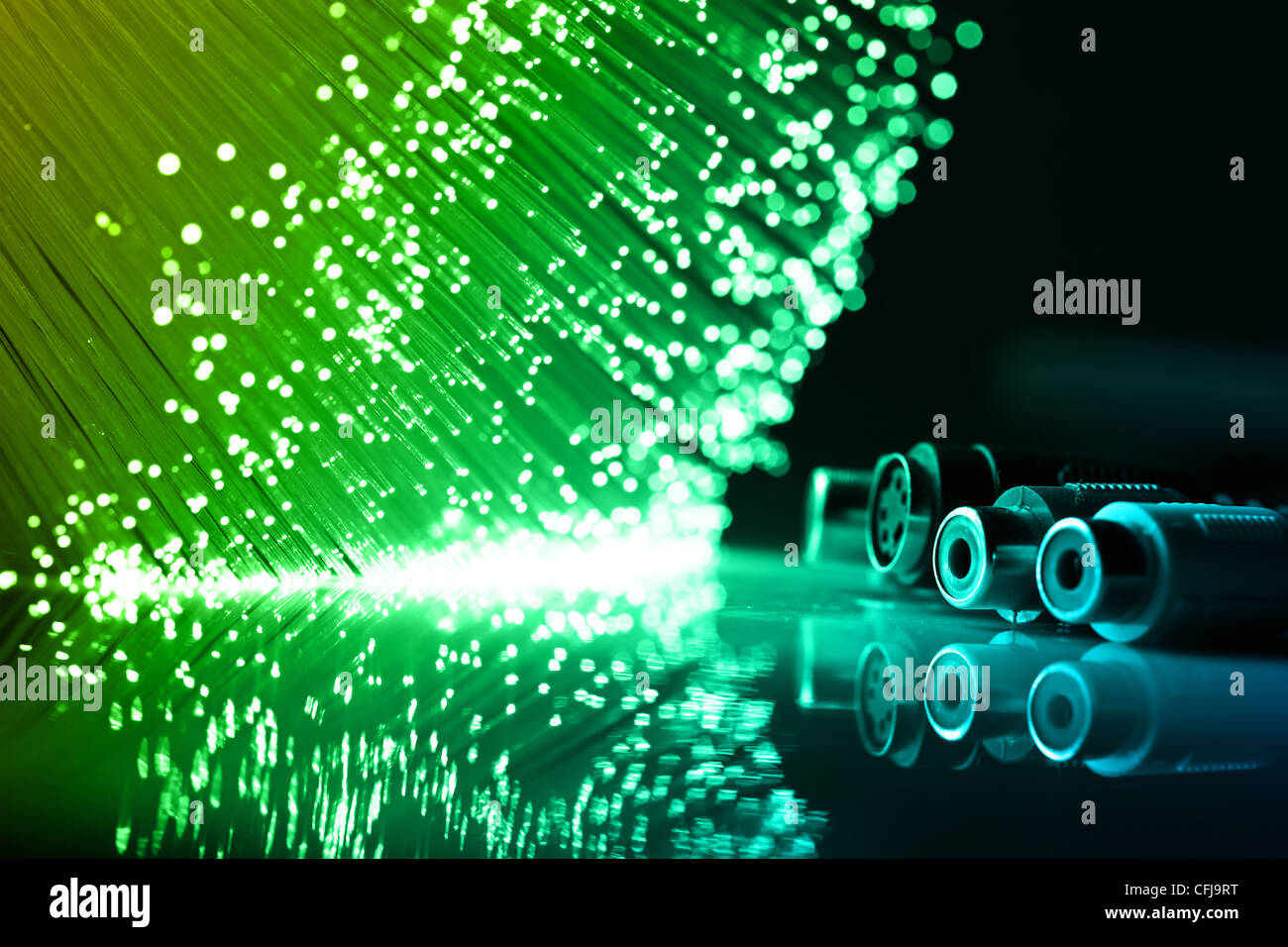 Fiber optics background with lots of light spots Stock Photo - Alamy