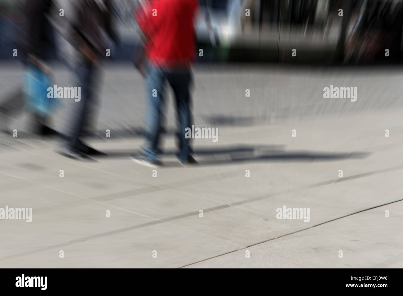 group of moving people Stock Photo - Alamy