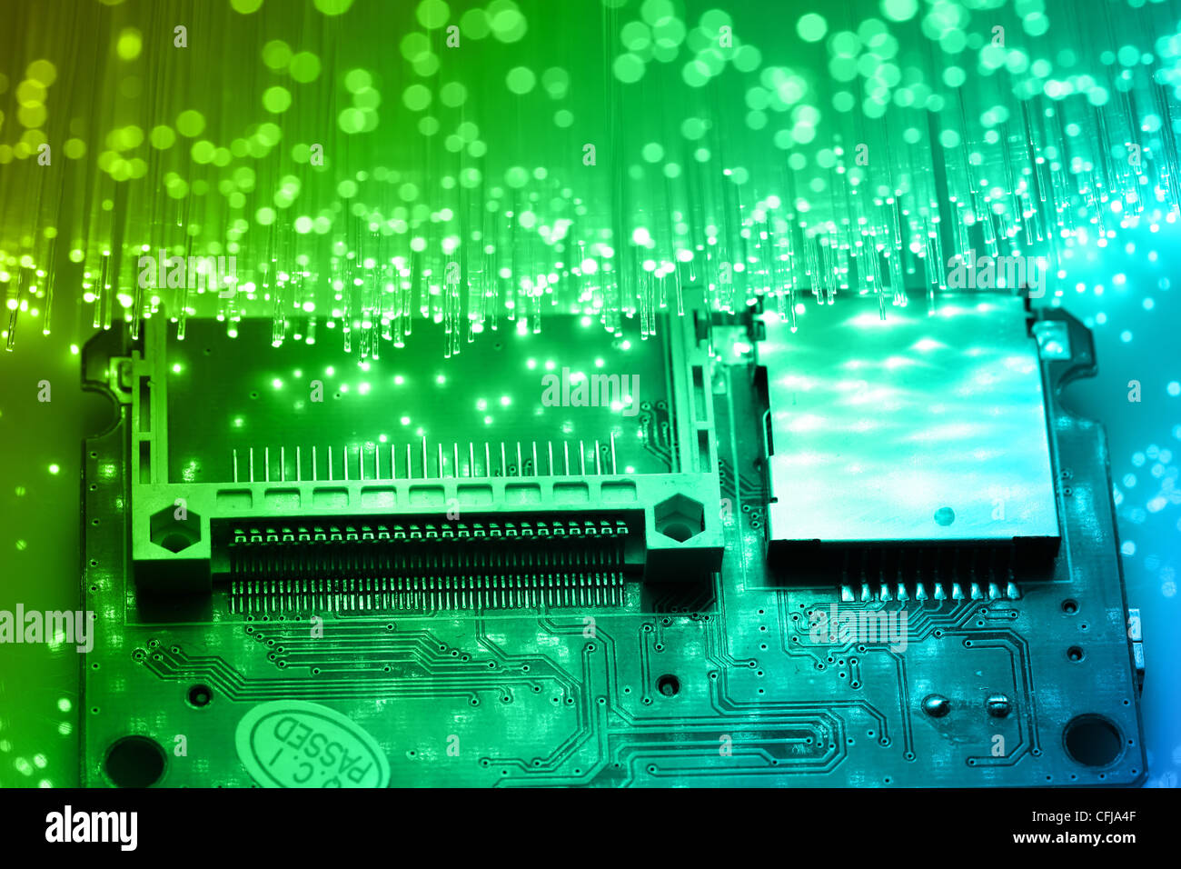 High tech technology color background Stock Photo - Alamy
