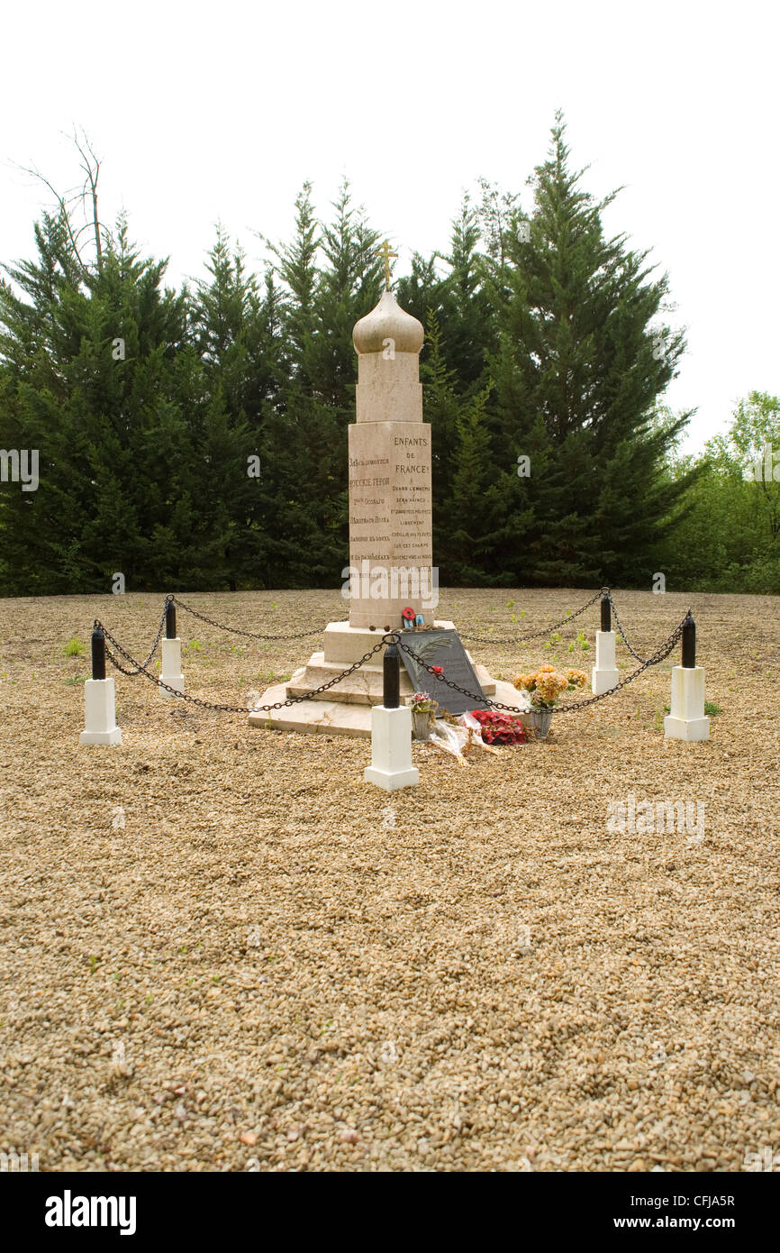 French First World War memorial at Saint Hilaire le Grand in Champagne ...
