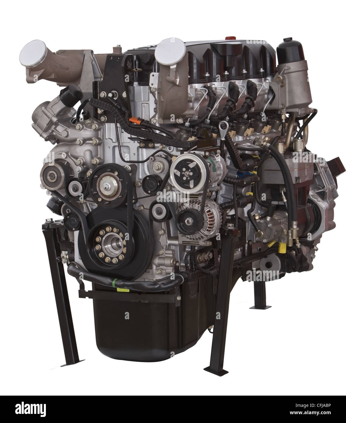 Car engine isolated against a white background Stock Photo - Alamy