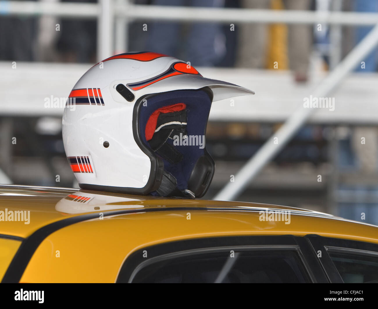 Race car driver helmet hi-res stock photography and images - Alamy