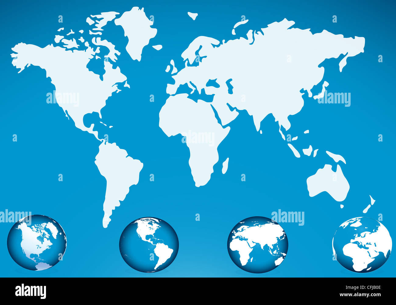 Four globe hi-res stock photography and images - Alamy