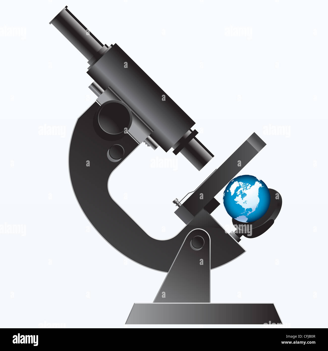 Earth under the Microscope Stock Photo - Alamy