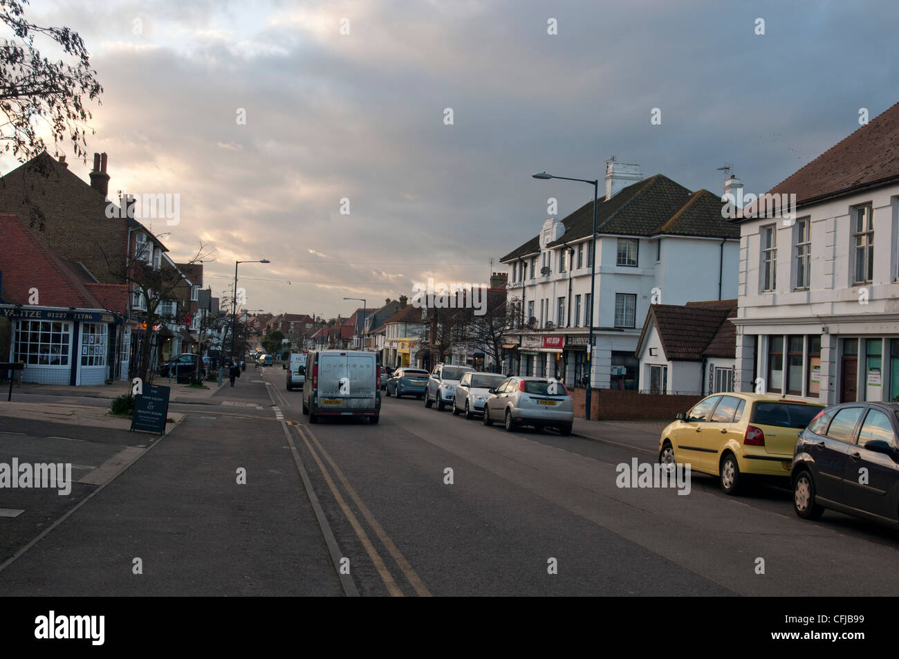 Tankerton High Street Kent England UK Stock Photo - Alamy