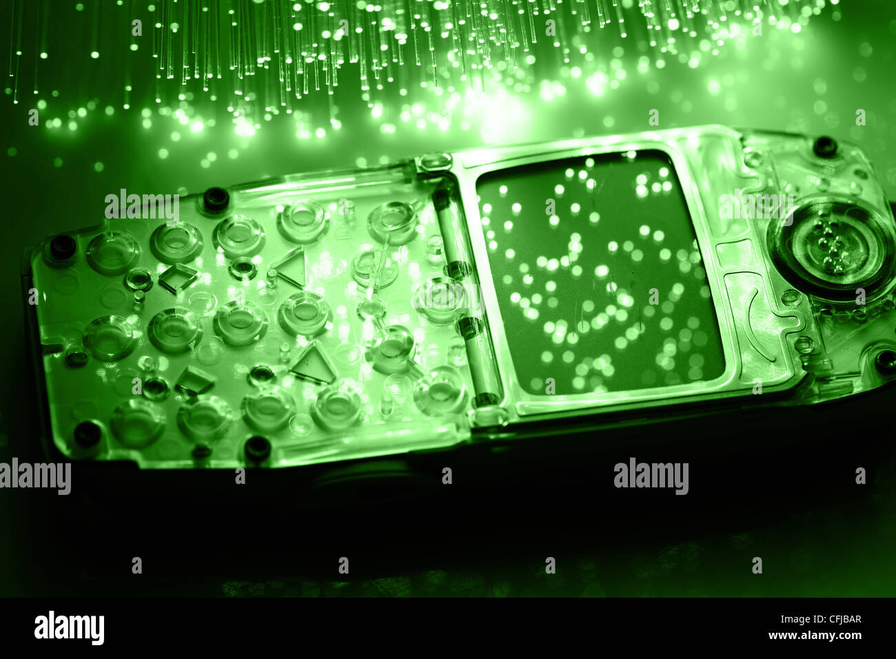 High tech technology color background Stock Photo - Alamy