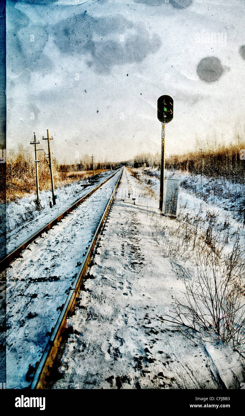 Old style railway semaphore hi-res stock photography and images - Alamy