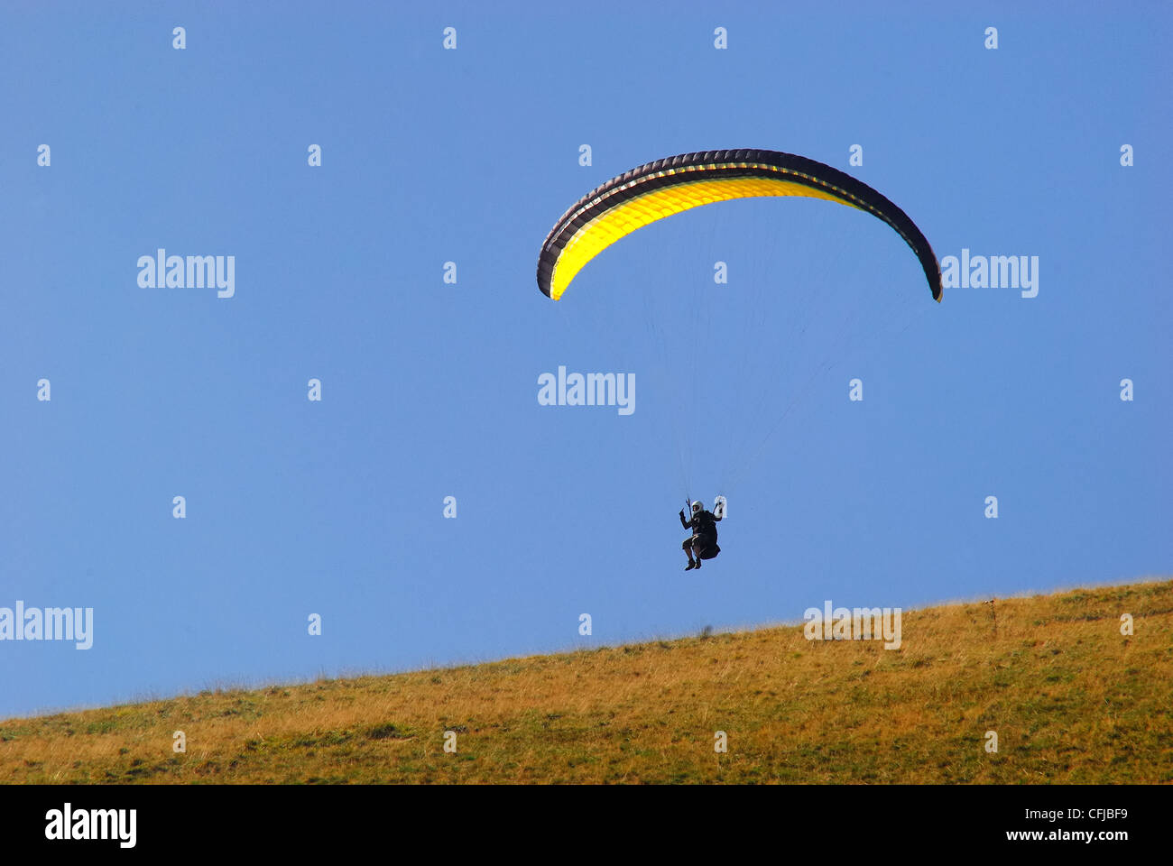Italy, Mount Grappa : paragliding Stock Photo - Alamy