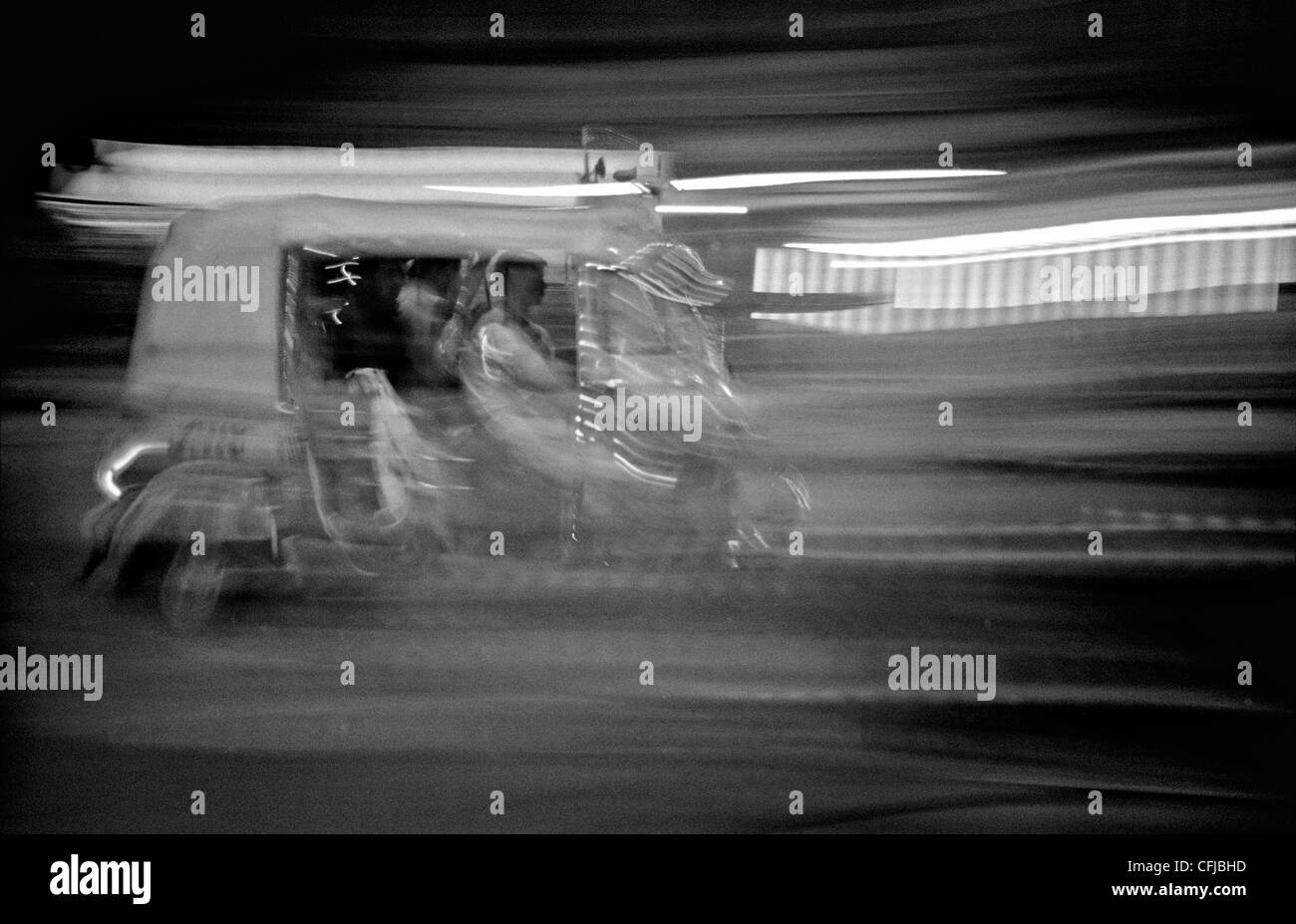 Fast rickshaw Black and White Stock Photos & Images - Alamy