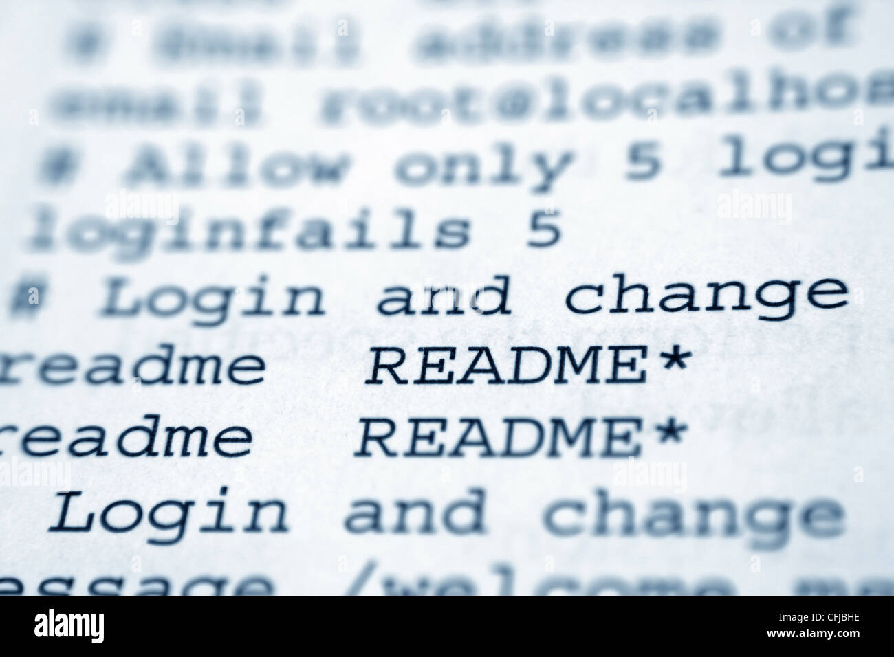 Read me concept Stock Photo - Alamy