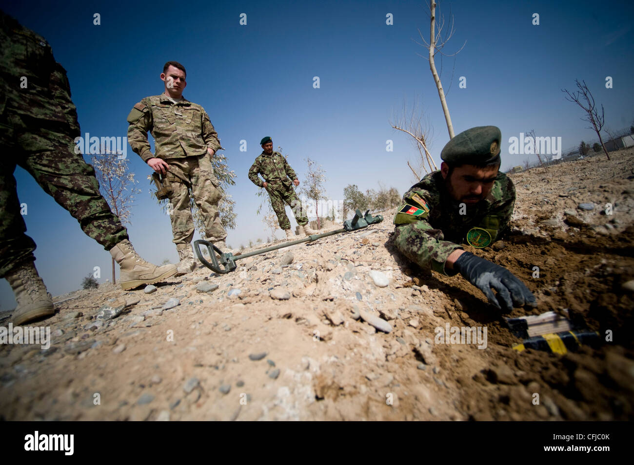 Trains during practice counter ied operations while senior airman lee ...