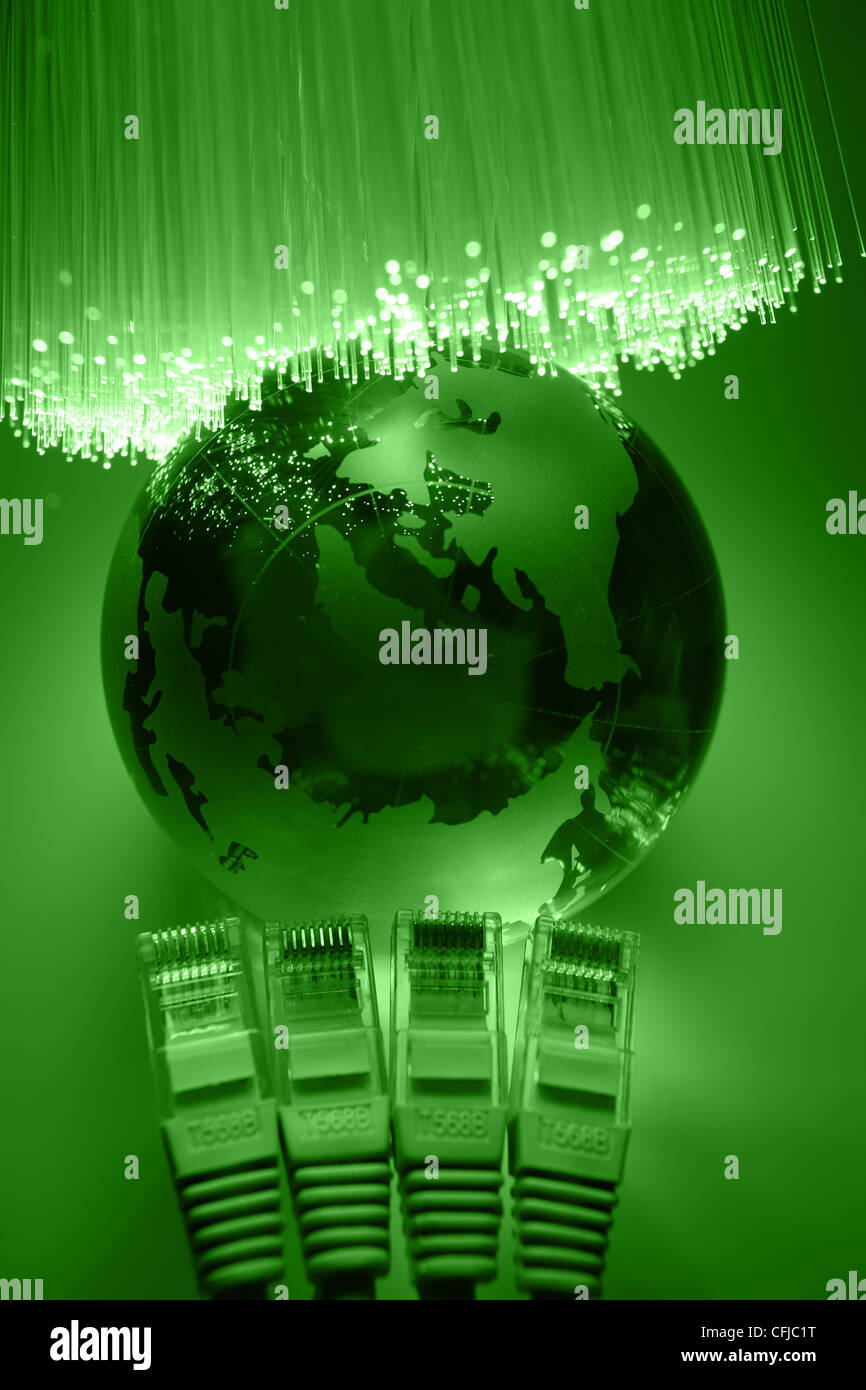 Fiber optics background with lots of light spots Stock Photo - Alamy