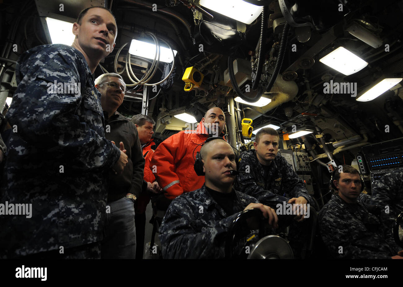 Lt. Michael Foley, weapons officer for the Blue Crew of the guided ...