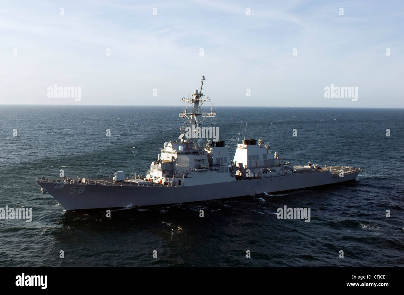 ATLANTIC OCEAN (March 12, 2012) The guided-missile destroyer USS Laboon ...